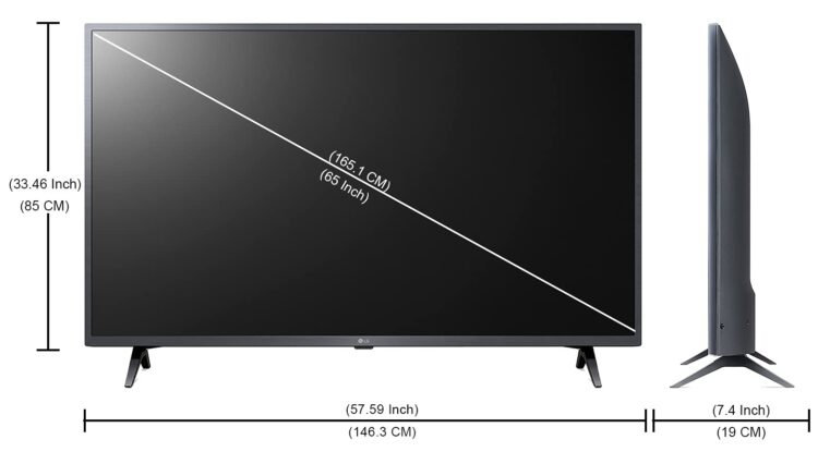 A Complete Breakdown of 65 Inch TV Dimensions